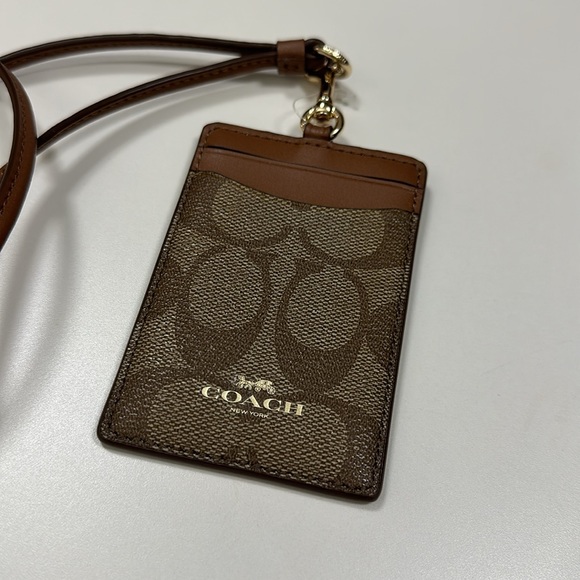 Coach | Bags | Coach Signature Lanyard In Brown New | Poshmark